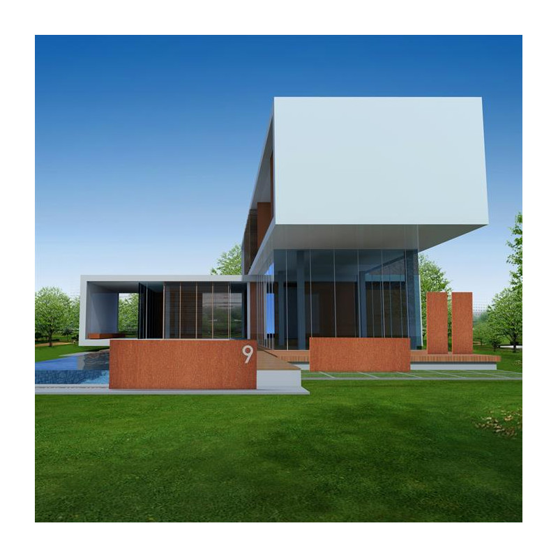 Mur en acier Corten - L'Atlantide